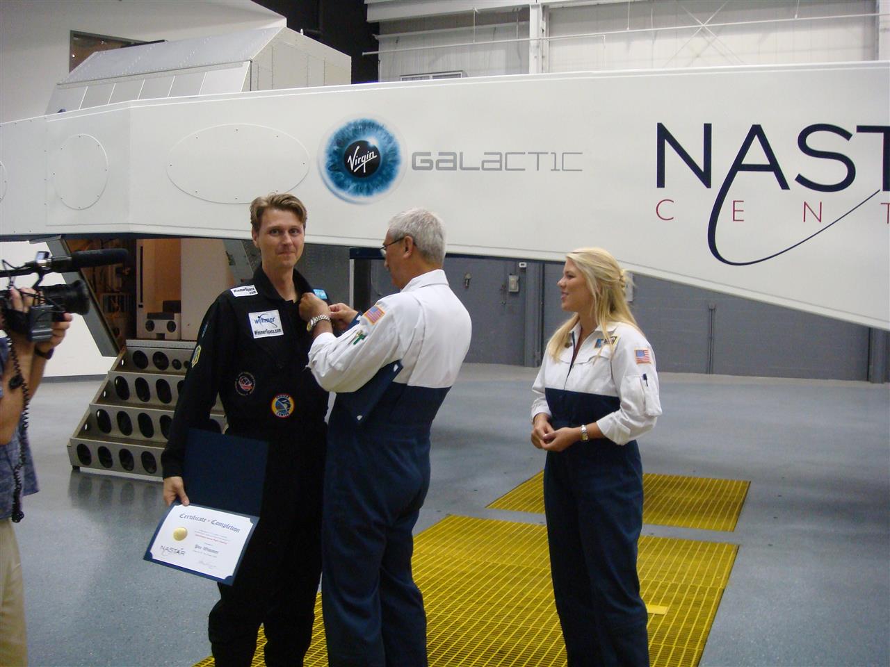 Centrifuge space training at NASTAR, Philadelphia, USA, June 20-21 – Wimmerspace