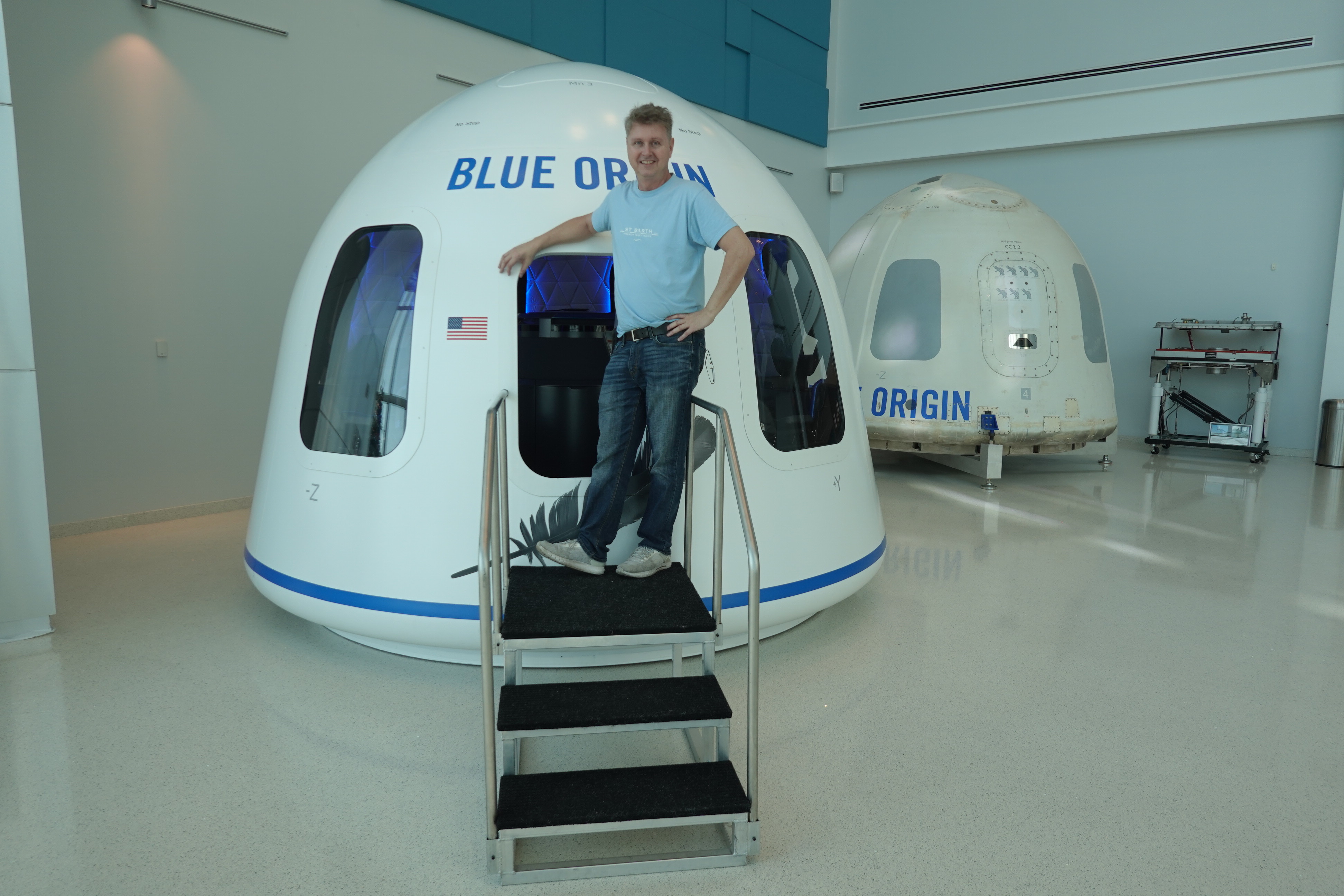 Visiting Blue Origin rocket building facility at Kennedy Space Centre ...