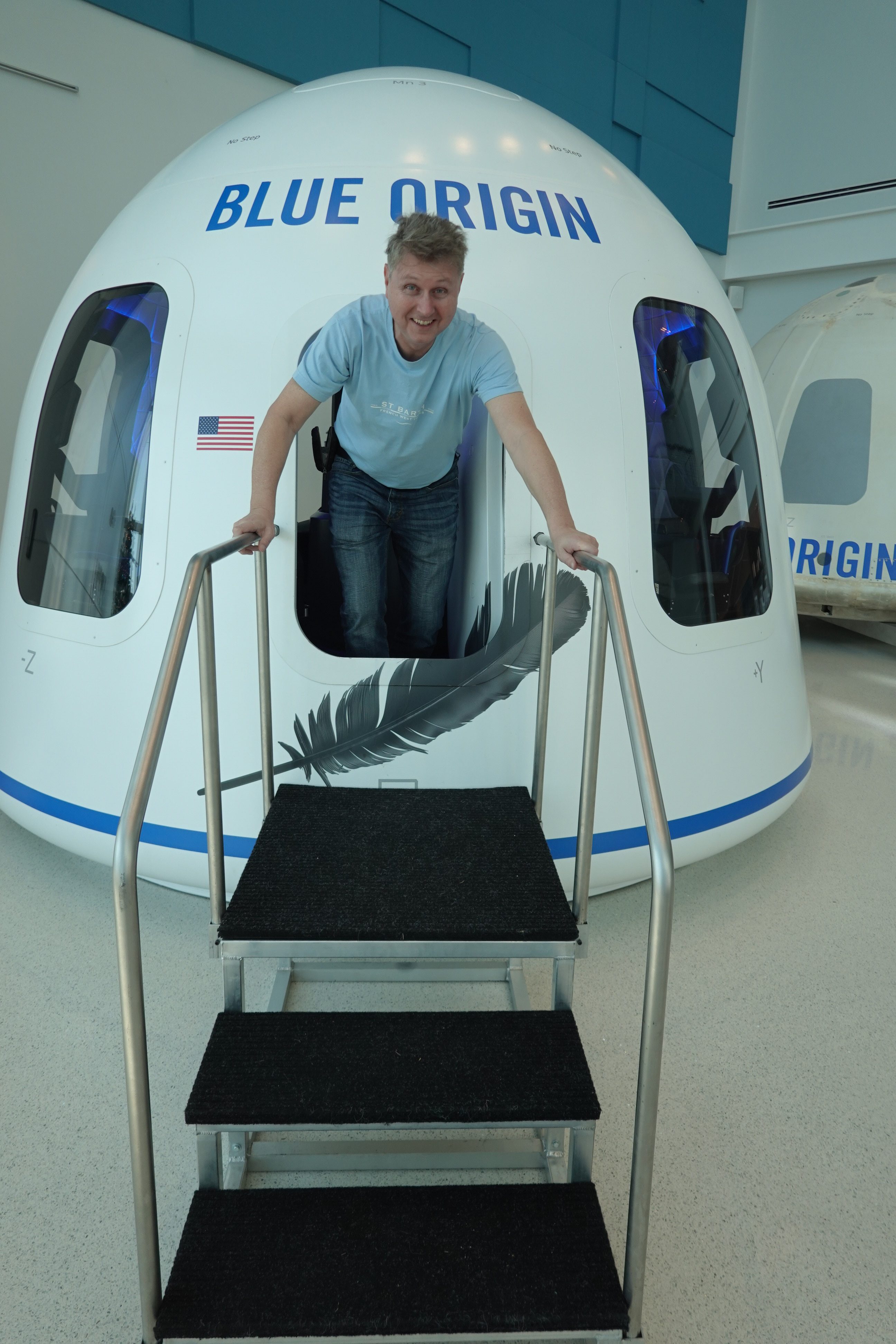 Visiting Blue Origin rocket building facility at Kennedy Space Centre ...